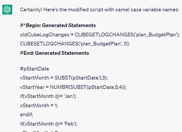 QueBIT Blog: Can ChatGPT Generate Planning Analytics / TM1 Turbo ...