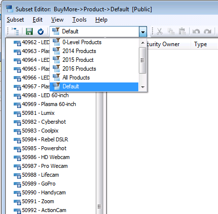Using Subsets in Excel Based TM1 Reports and Cube Views